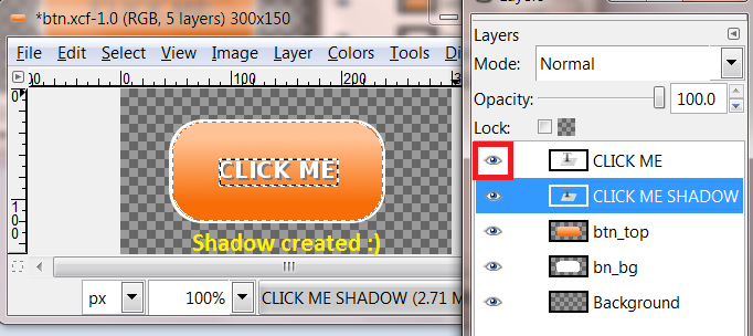 diGital eFFects: GIMP: Create Nice Looking Button For Your Website