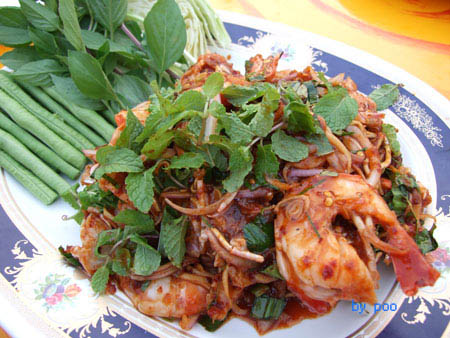 Thai Food: plah koong
