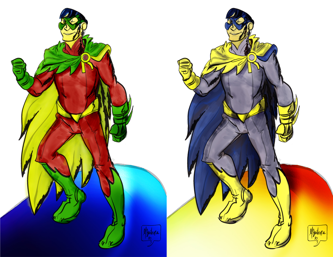 Manny Cartoon: Earth 2 Robin Redesign