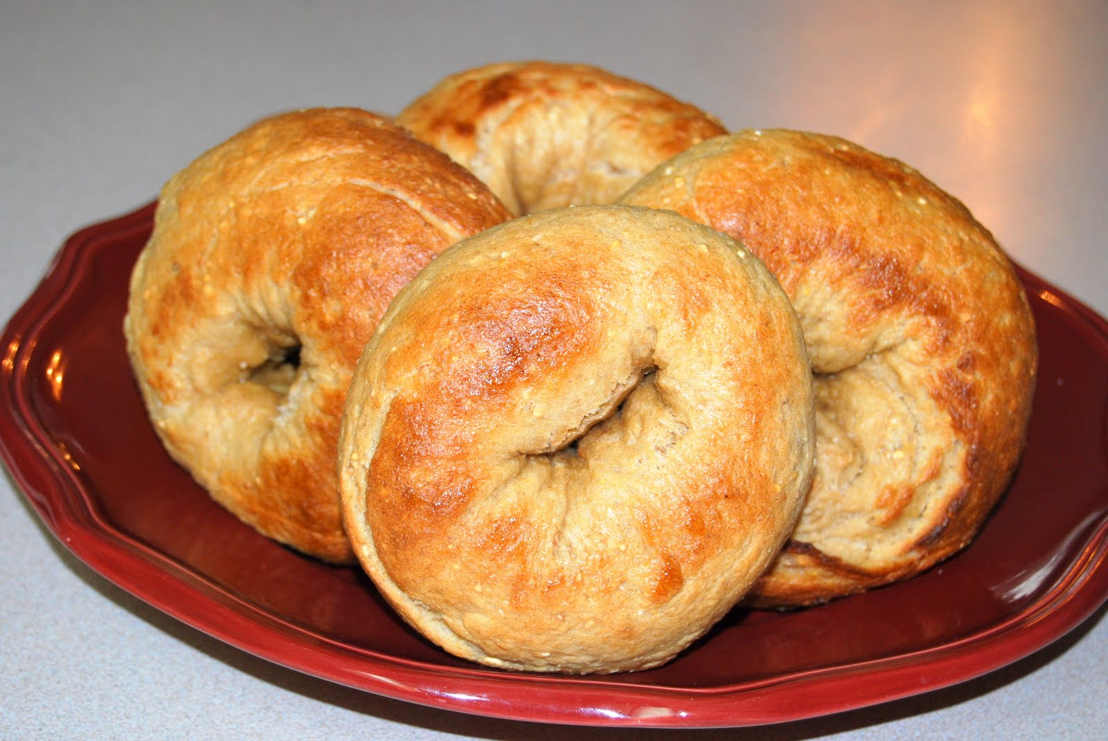 Suzie's Sweet Wheat: Honey Whole Wheat Nine-Grain Bagels