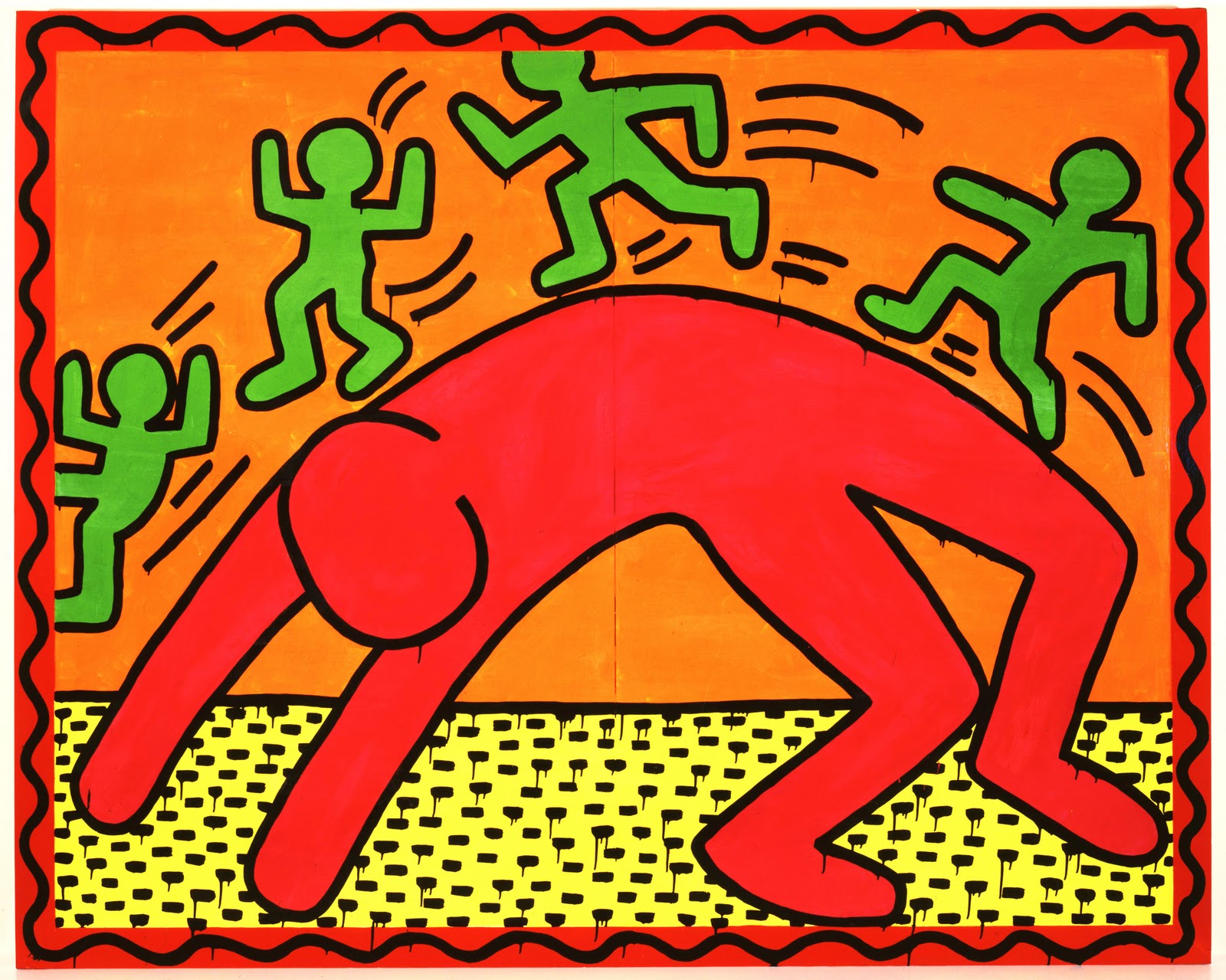 Escultura De Cachorro De Keith Haring