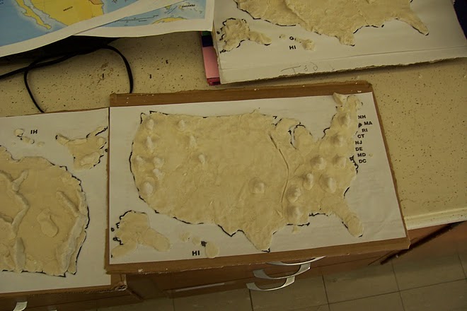 Welcome to the Wonderful World of 3rd Grade!: Our Salt Dough Maps and ...