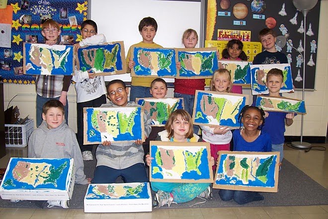 Welcome to the Wonderful World of 3rd Grade!: Our Salt Dough Maps and ...