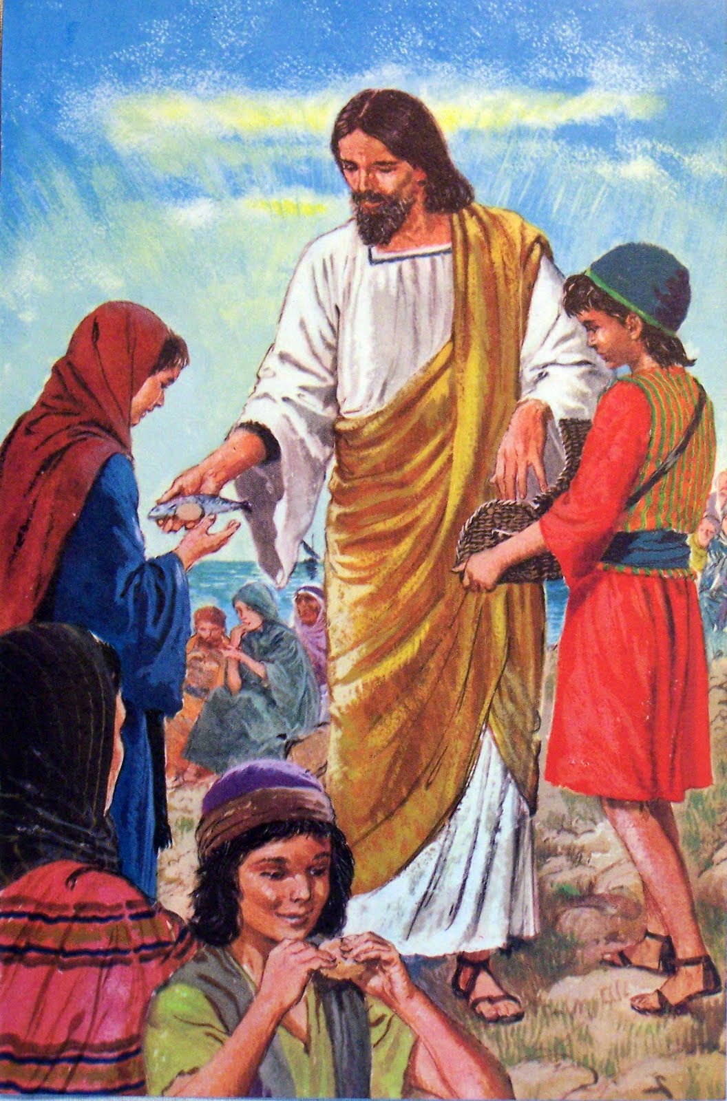 Jesus by Paulachan: 58 Multiplying Loaves