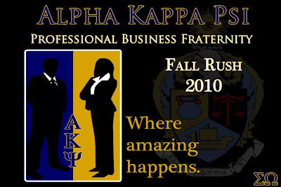 Sigma Omega Chapter of Alpha Kappa Psi Fraternity Incorporated: Fall ...
