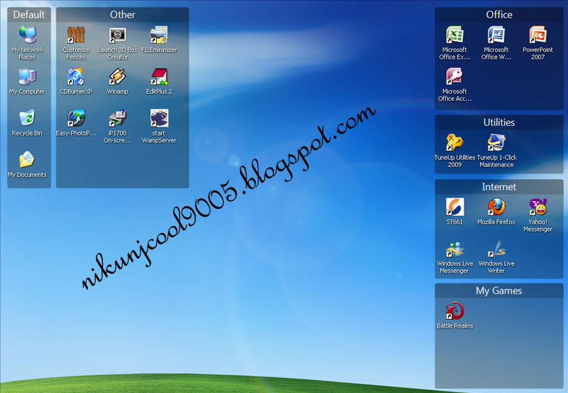 Organize your desktop icons with Fences ~ The TechNIX