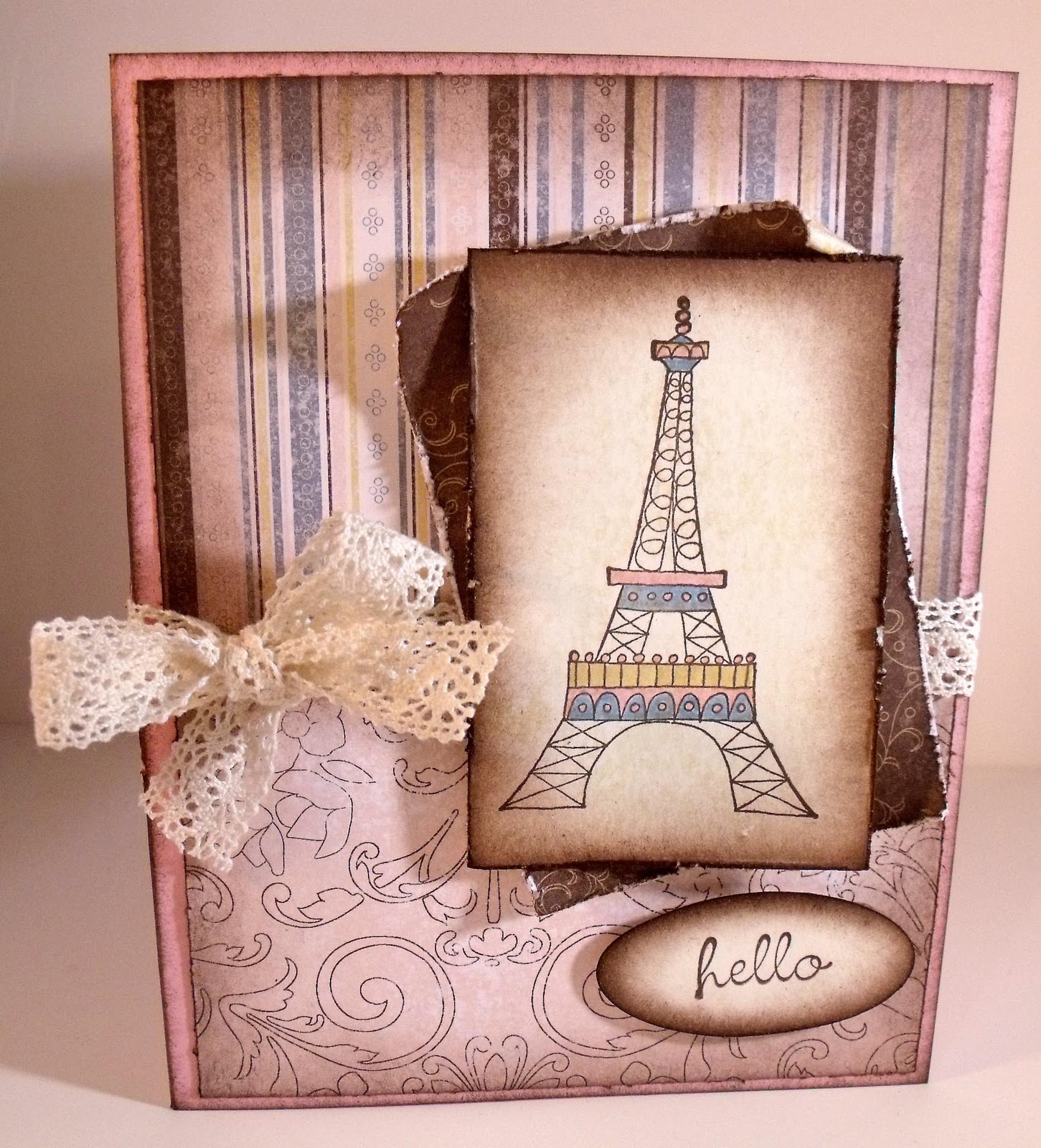 Holley's Hobbies: French Style Card