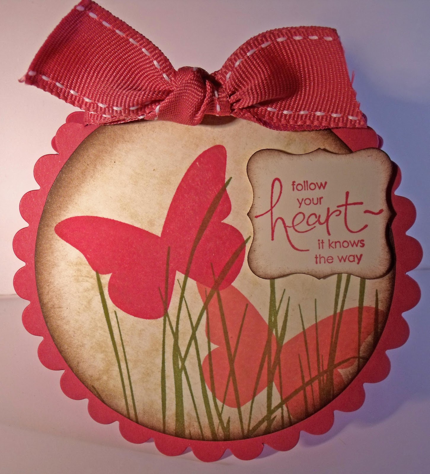 Holley's Hobbies: butterfly circle card!