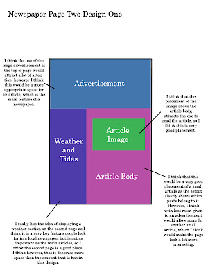 Katherine Holmes A2 Media Coursework: First Draft Newspaper Second Page ...