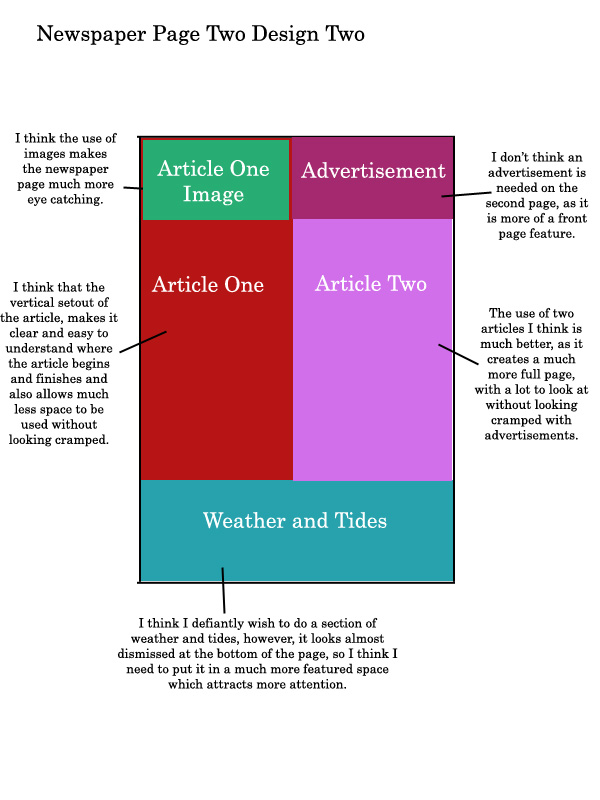 Katherine Holmes A2 Media Coursework: First Draft Newspaper Second Page ...