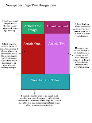 Katherine Holmes A2 Media Coursework: First Draft Newspaper Second Page ...