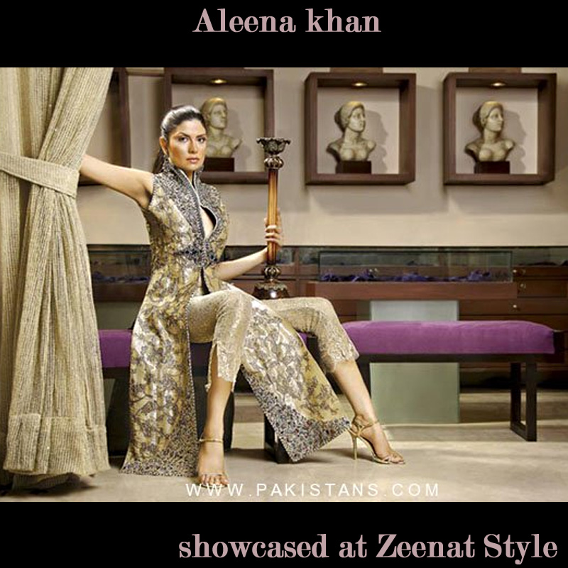 Trends Asia: Aleena Khan in Designer Capri Salwar Kamiz