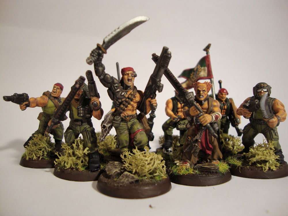 Warhammer Aquí - Peanas de jungla para catachan - Pintura y Modelismo