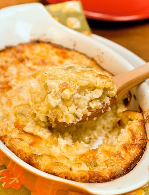 The Cooking Photographer: Corn and Cheese Pudding with Green Chiles