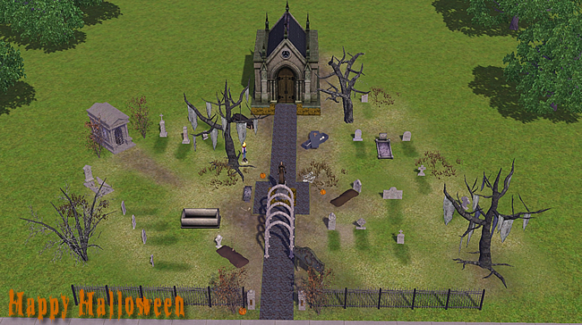 My Sims 3 Blog: Sim-etery Complete - Build Your Own Cemetery by Syren