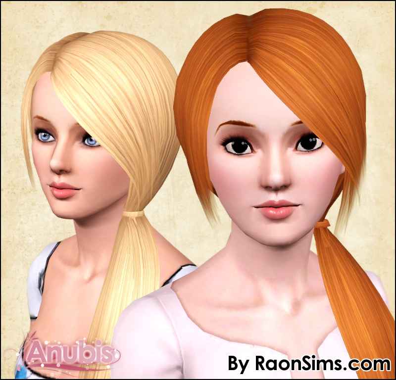 My Sims 3 Blog: Raon Female Hair 80 ~ Fixed and Pooklet'd by Anubis360