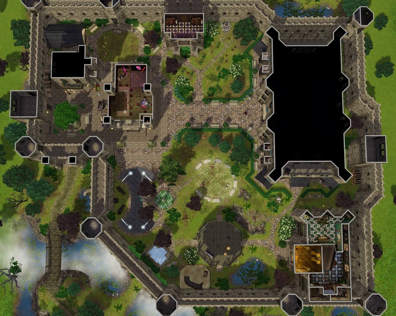 My Sims 3 Blog: The Swamp Castle by candlelight82