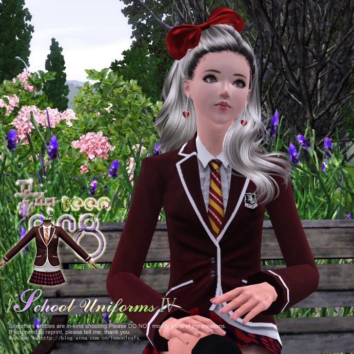 My Sims 3 Blog: School Uniforms IV by Lemon Leaf