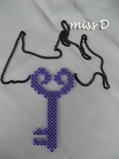 Miss D Creations: Key - Hama Beads Necklaces