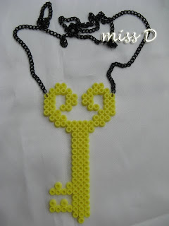 Miss D Creations: Key - Hama Beads Necklaces