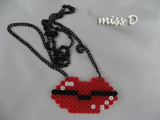 Miss D Creations: Lips - Hama Beads Necklaces