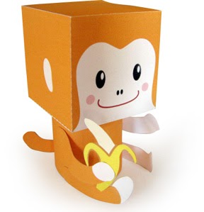 Odd little square head monkey | How About Orange
