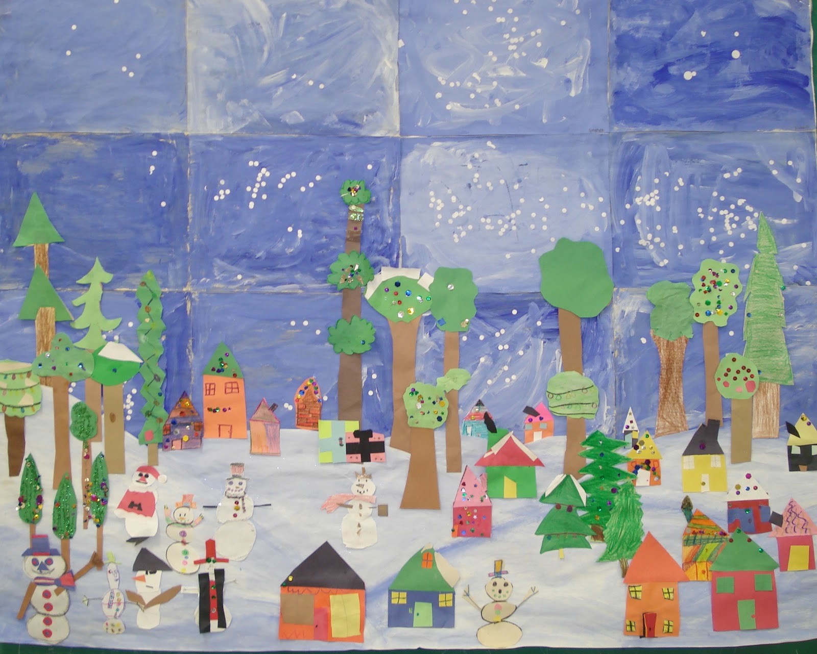 AllGoldEverythingArt: Winter Mural