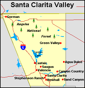 Santa Clarita Zip Code Map - Map