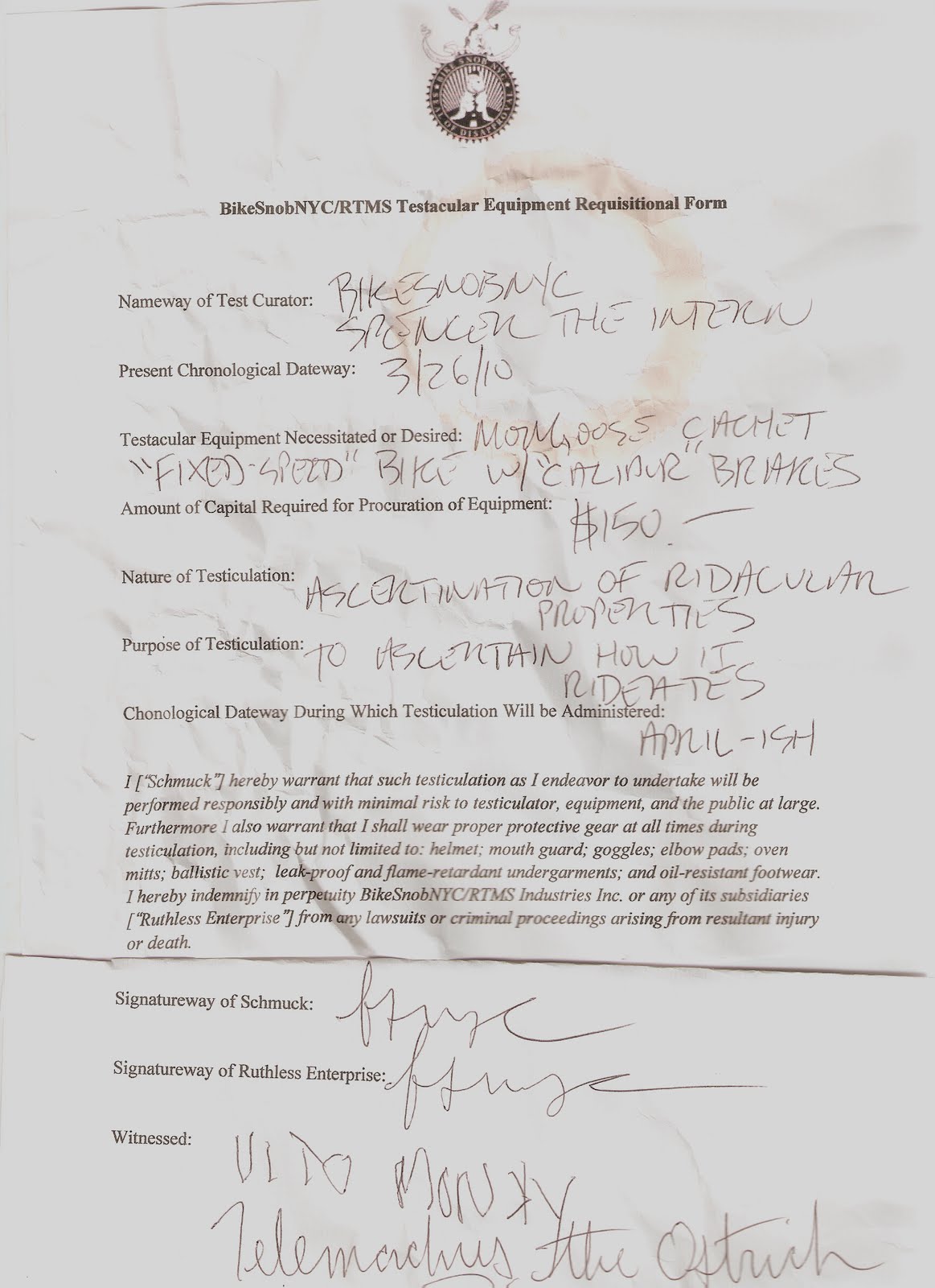 Bike Snob NYC: BSNYC Product Review: Walmart's Mongoose Cachet "Fixed ...