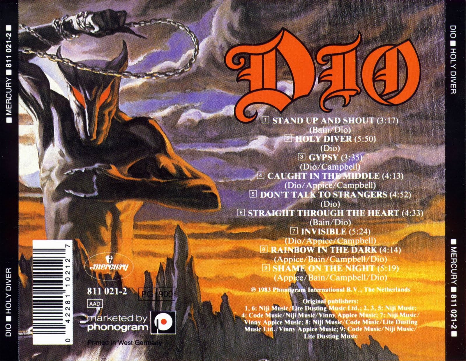 MUSIK LEGENDA: Dio - 1983 - Holy Diver