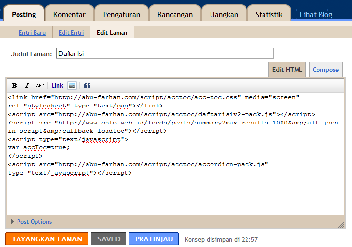 Cara Membuat Daftar Isi Pada Blog - Kamus Industri | Informasi Seputar ...