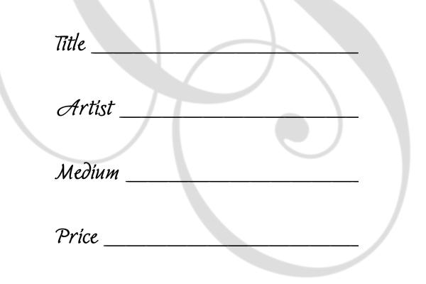 Pets To Posies: Exhibition Title Cards