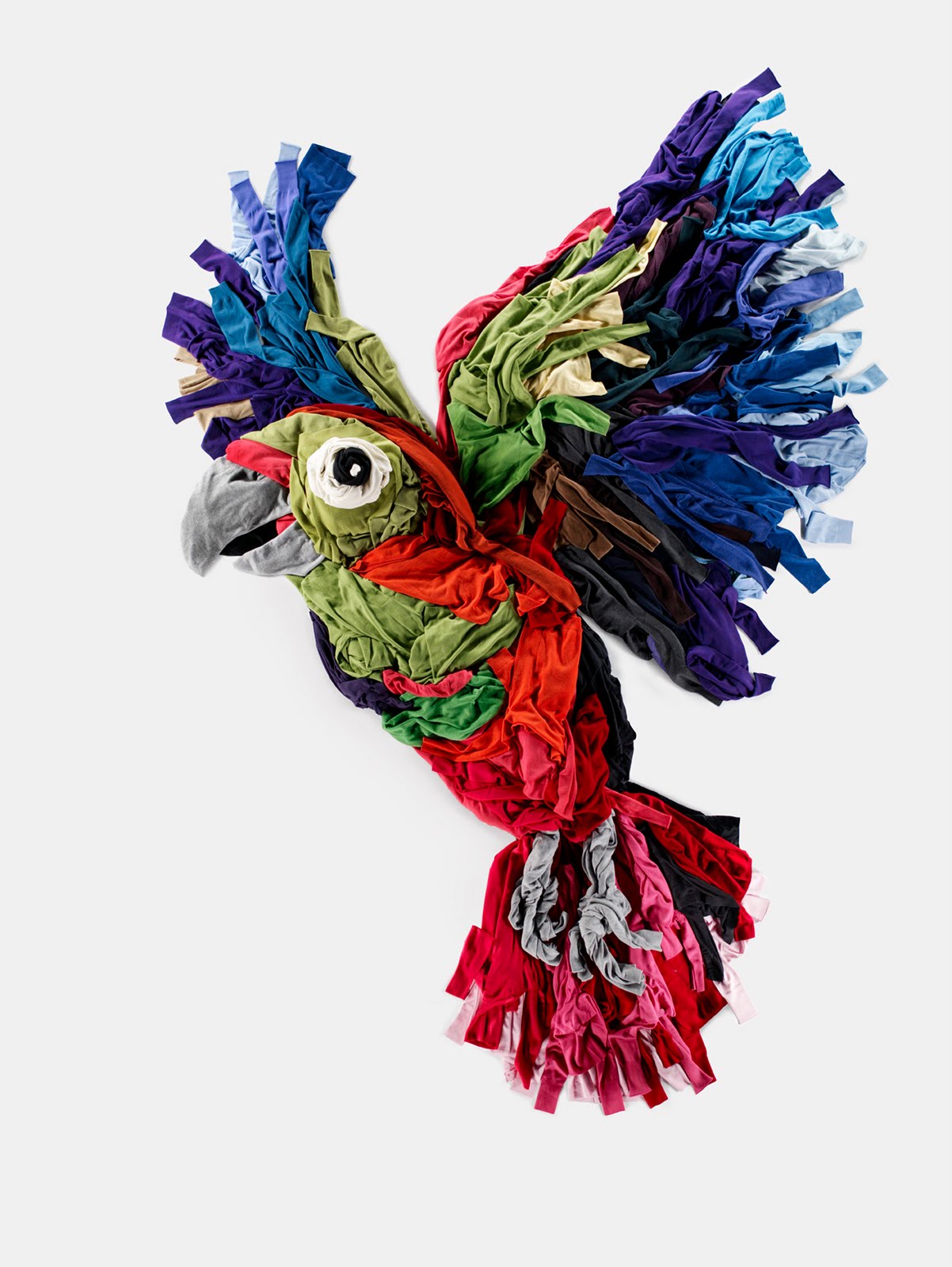 gary card.iology: Gigantic Parrot for Vogue, shot by Lacey