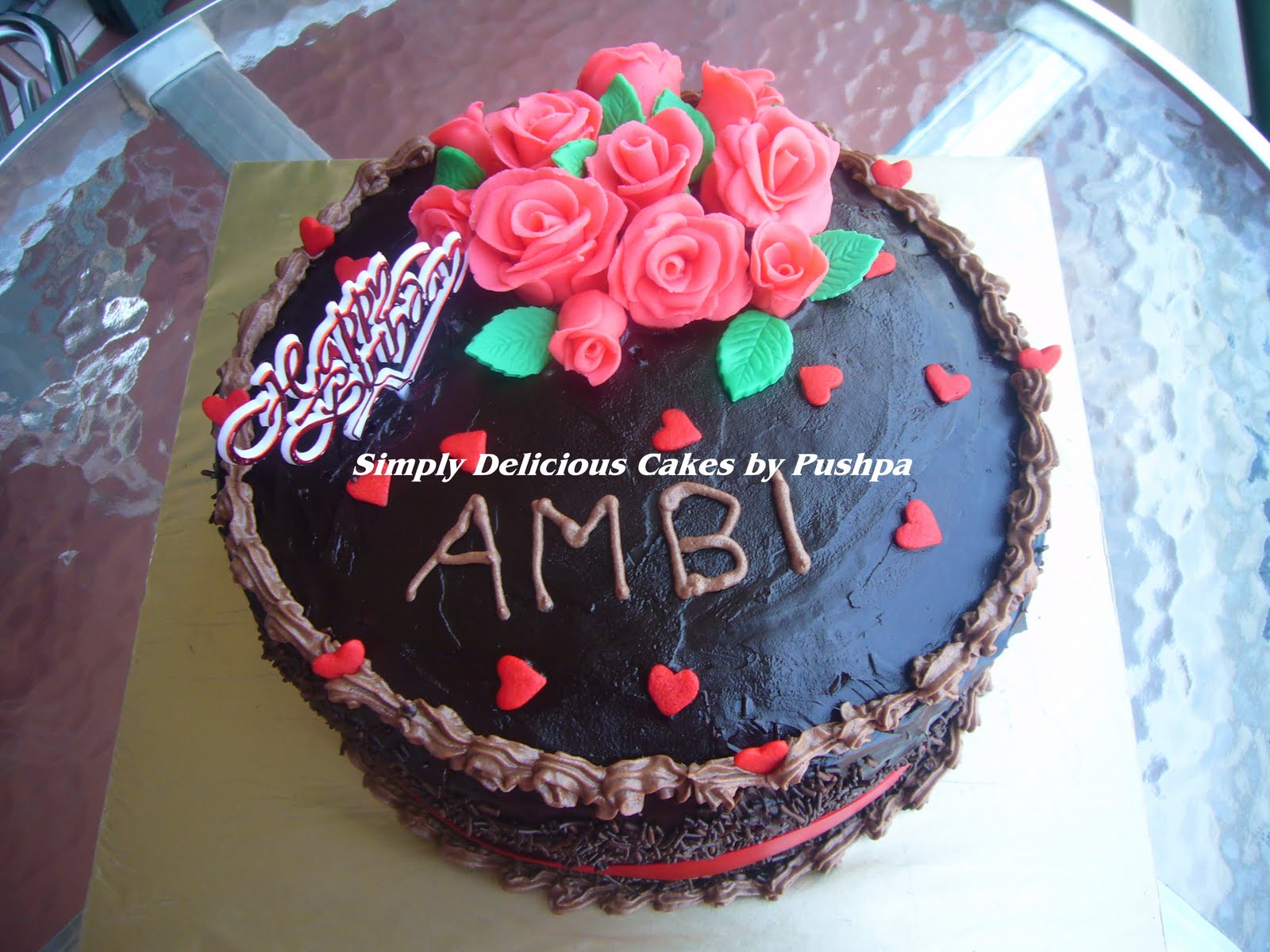 SIMPLY DELICIOUS CAKES: Ambi Birthday Cake