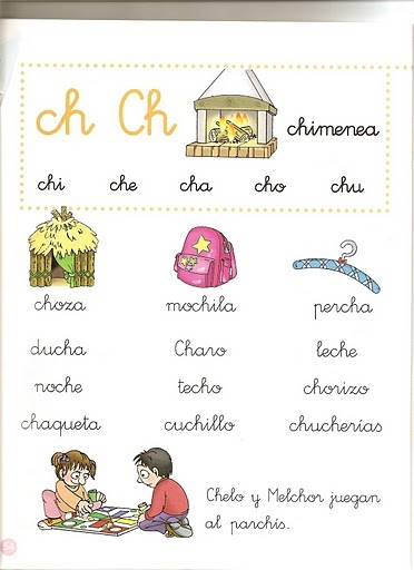 Maestra de escuela: Palabras con CH ch