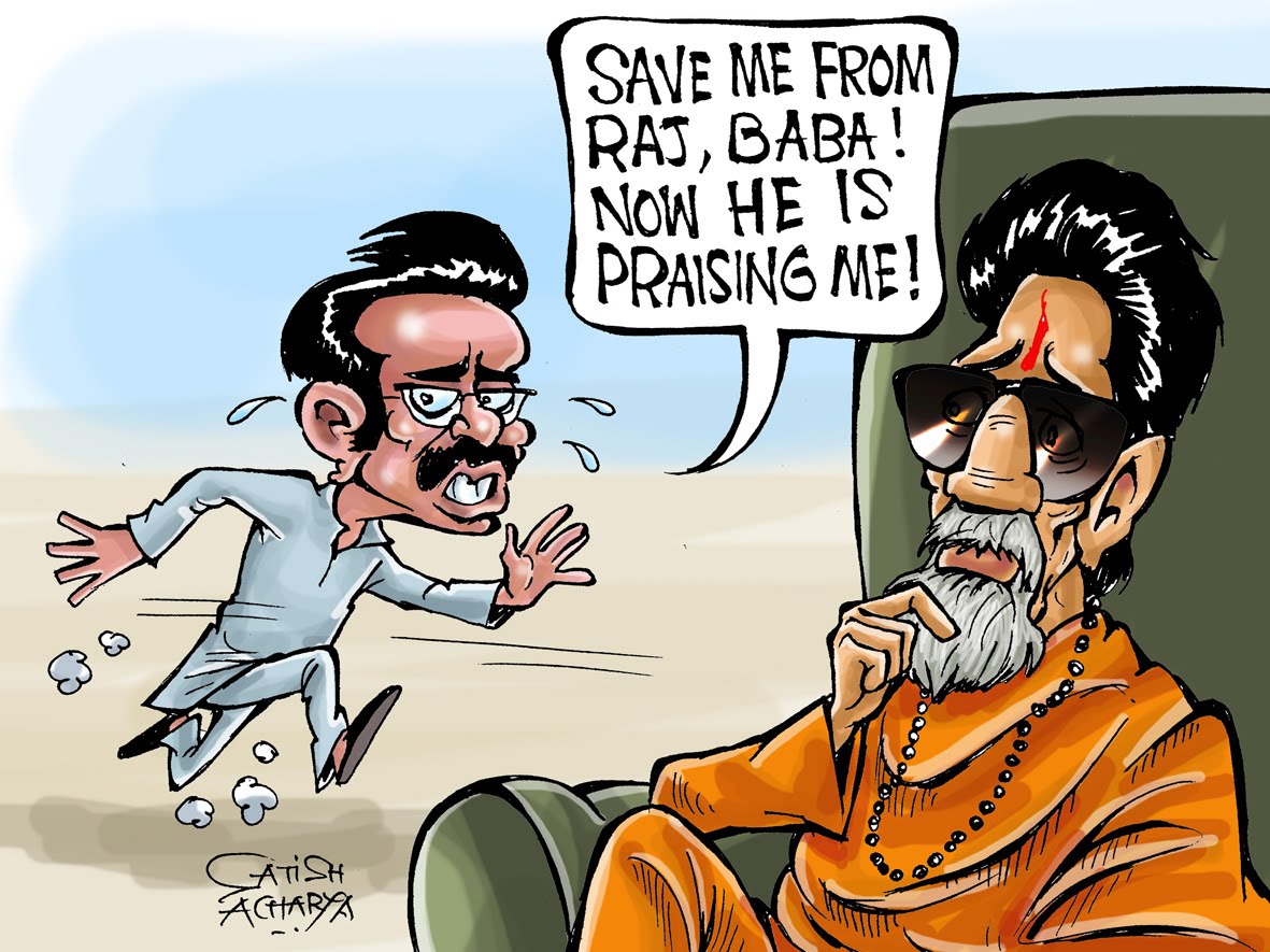 World of an Indian cartoonist!: Now Raj Thackeray praises Uddhav!