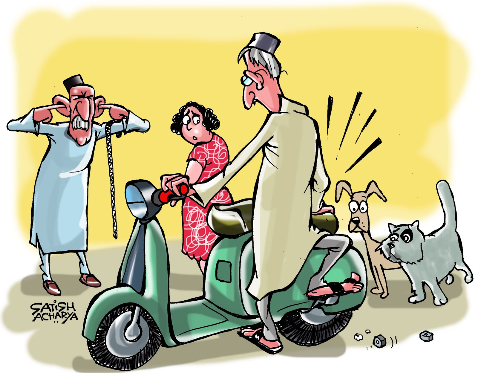 World of an Indian cartoonist!: Life at Parsi Colony!
