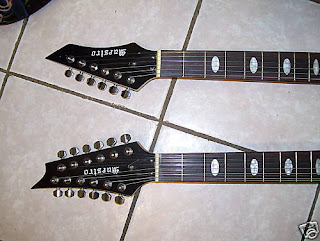 What musician wants is here: Maestro Double Neck Electric Guitar 6/12 ...