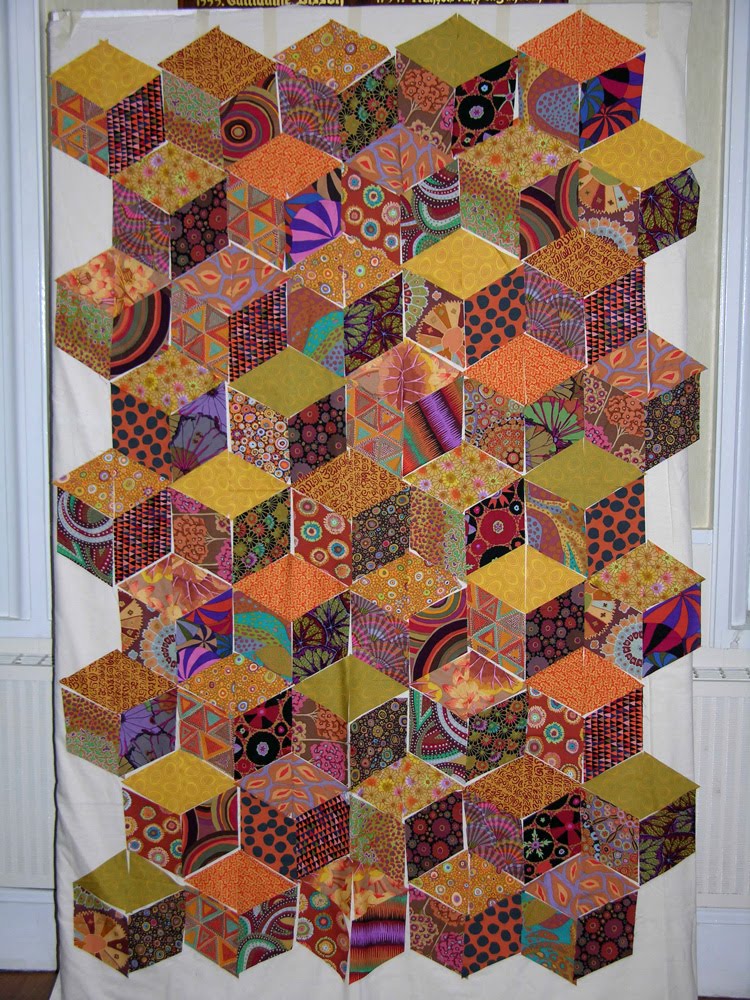 Jersey Quilter: Diamonds & tumbling blocks