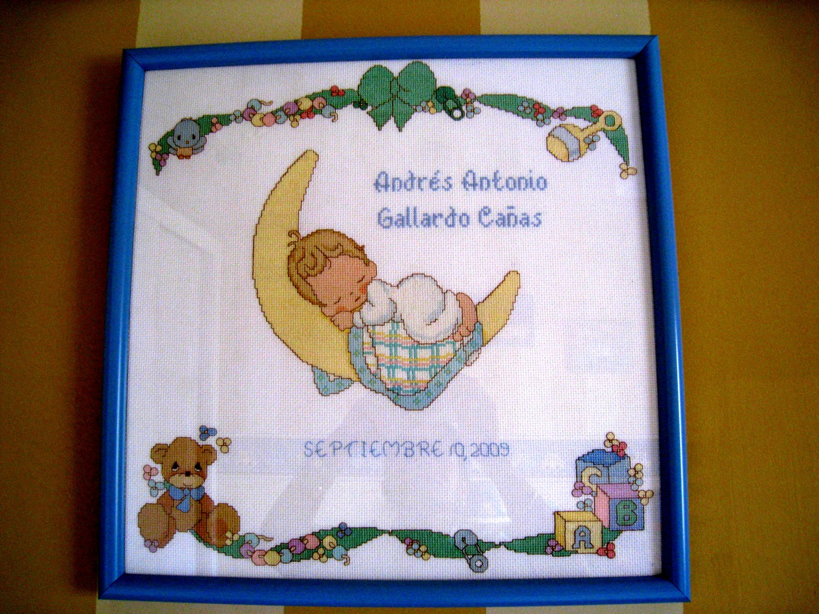 Creación Punto por Punto: Cuadro de bebé