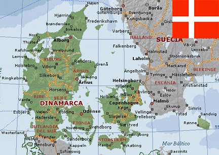 Dinamarca - Localização