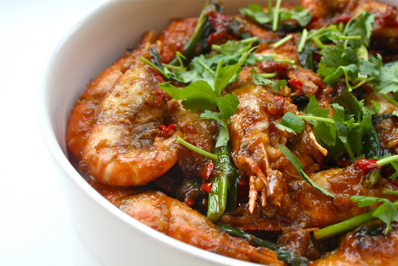 Prawn In Tamarind And Plum Sauce