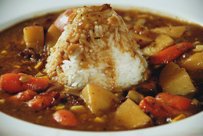 Dunkin Cooking the Semi-Homemade Way: Beef Stew and Rice