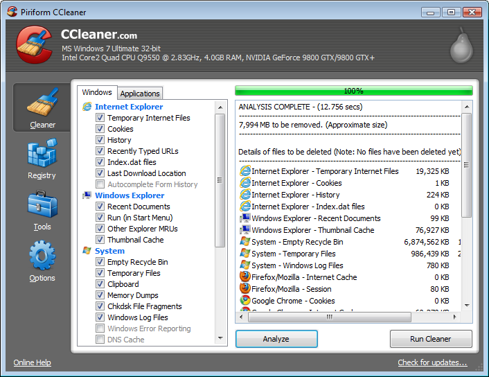 Tu equipo siempre limpio con CCleaner 3.03.1366 | Boxbaster