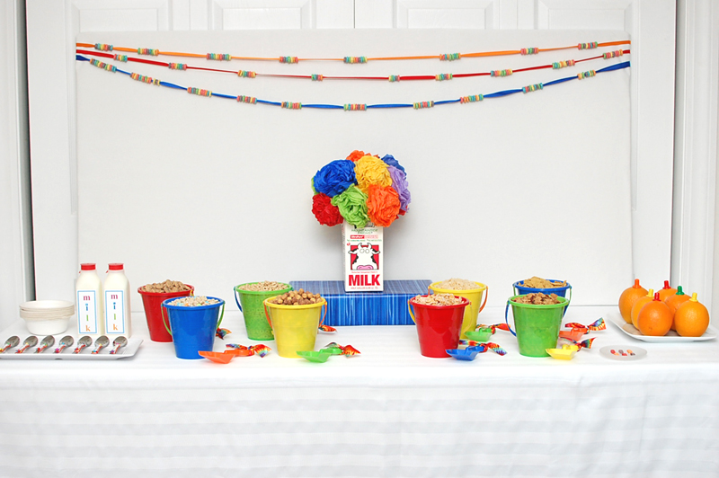 The Purple Pug: the cereal buffet bar...