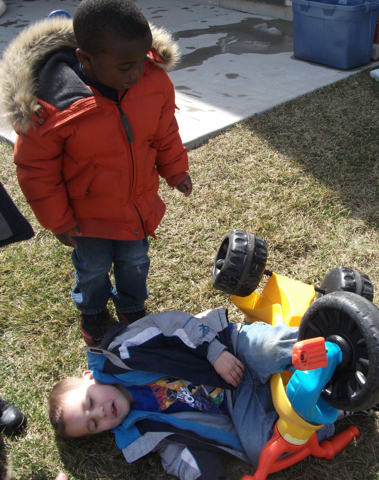 Little Foxes Childcare/Preschool: Playing Outside With A Little Bit Of Snow