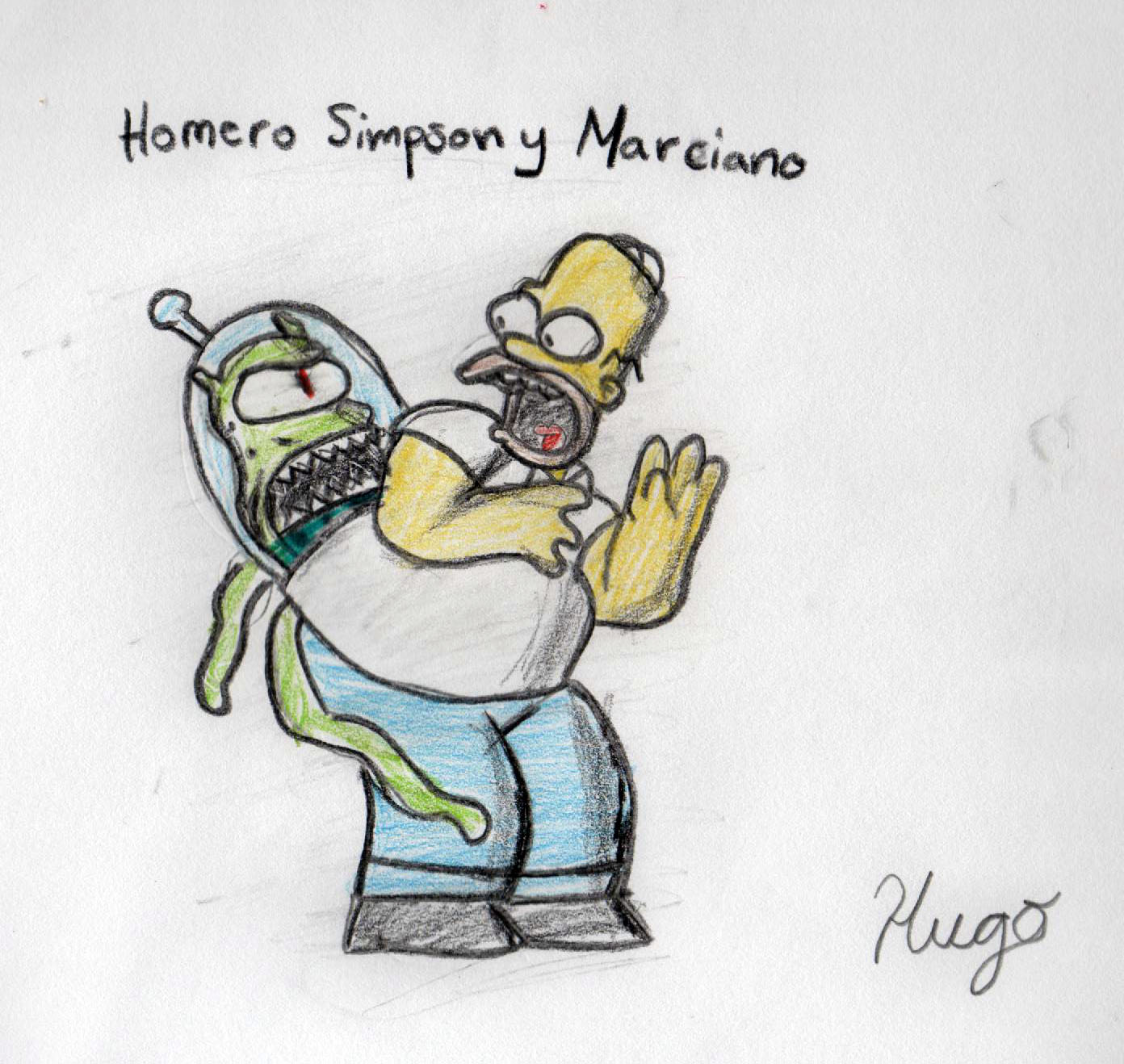 Hugo ARTs: Homero Simpson y Marciano