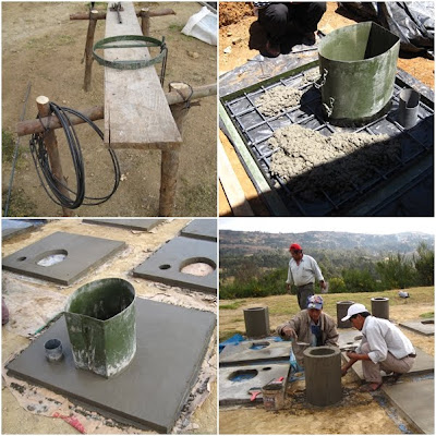 ISF Andalucía en Perú: Las primeras letrinas... casi!