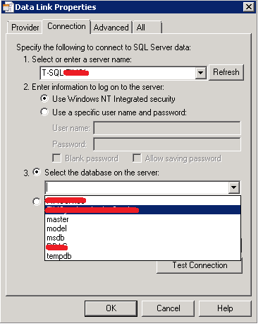 The Microsoft Platform: Test a remote SQL Connection very quickly and easy
