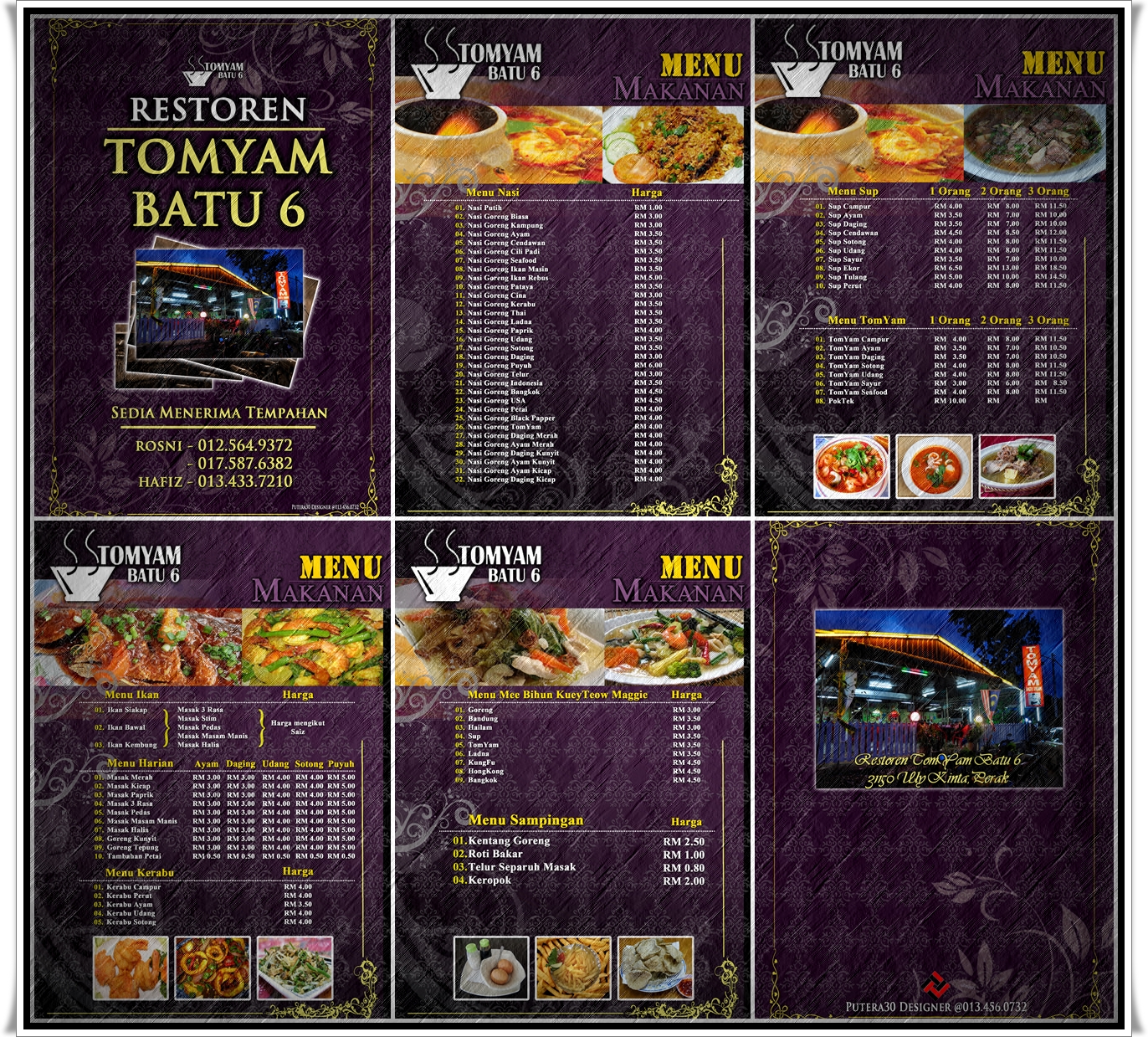 TEMPLATES MENU KEDAI MAKAN - DESIGN ~ Johari Photographer